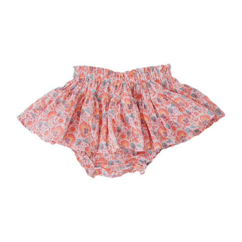 Bloomer Skirt, Pink Block Print - Skirts - Maisonette
