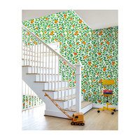 Nathan Turner Orange Crush Traditional Wallpaper, White - Mirrors ...