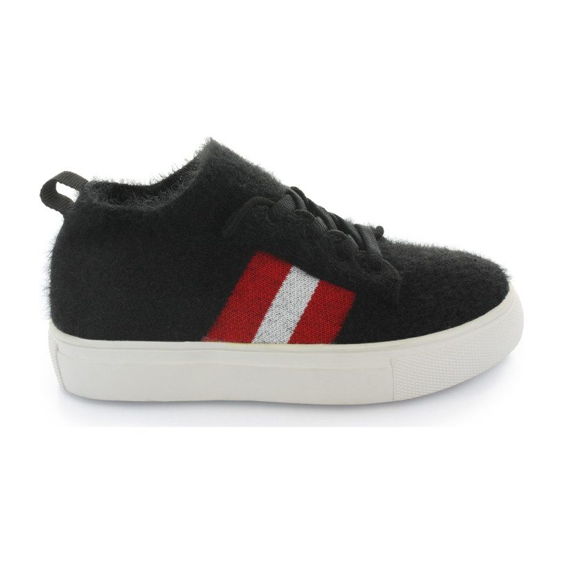 Kai Stripe Knit Sneaker, Black - Shoes - Maisonette