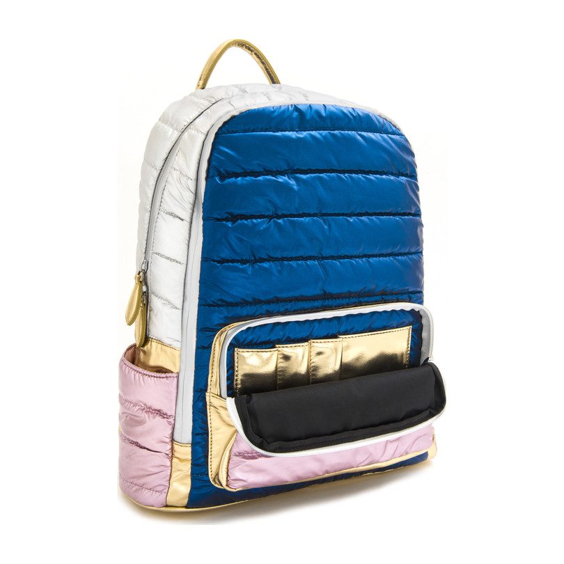 Puffy Backpack, Navy Mix - Bags - Maisonette