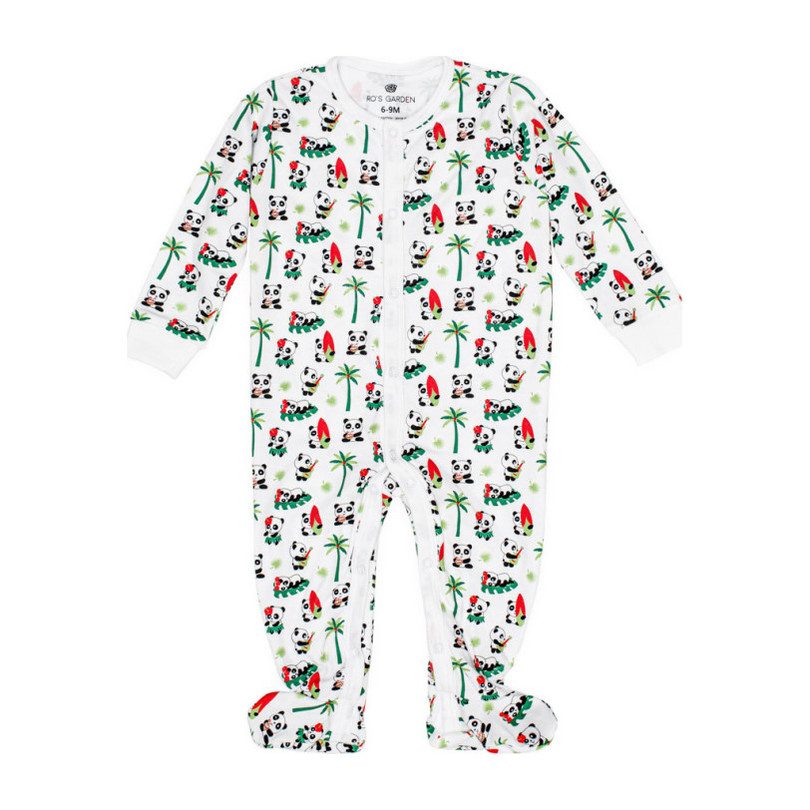 Casey Infant Pajamas, Aloha Panda - Sleepwear - Maisonette