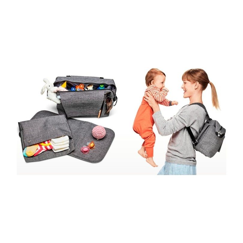 Stokke® Changing Bag, Black Melange - Diaper Bags & Luggage - Maisonette