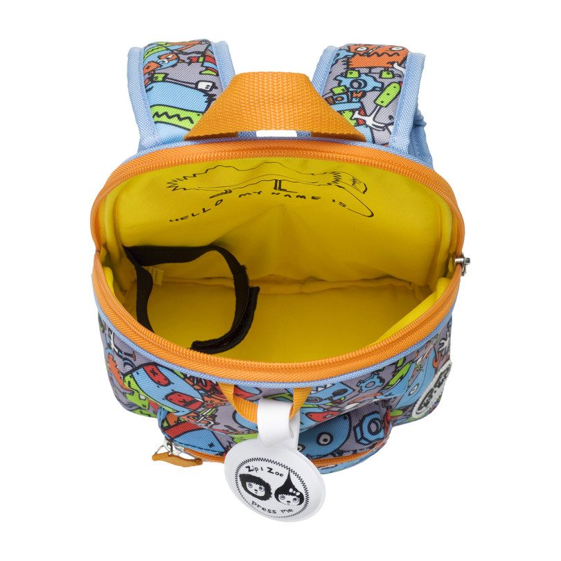 Mini Backpack, Robot Blue - Bags - Maisonette