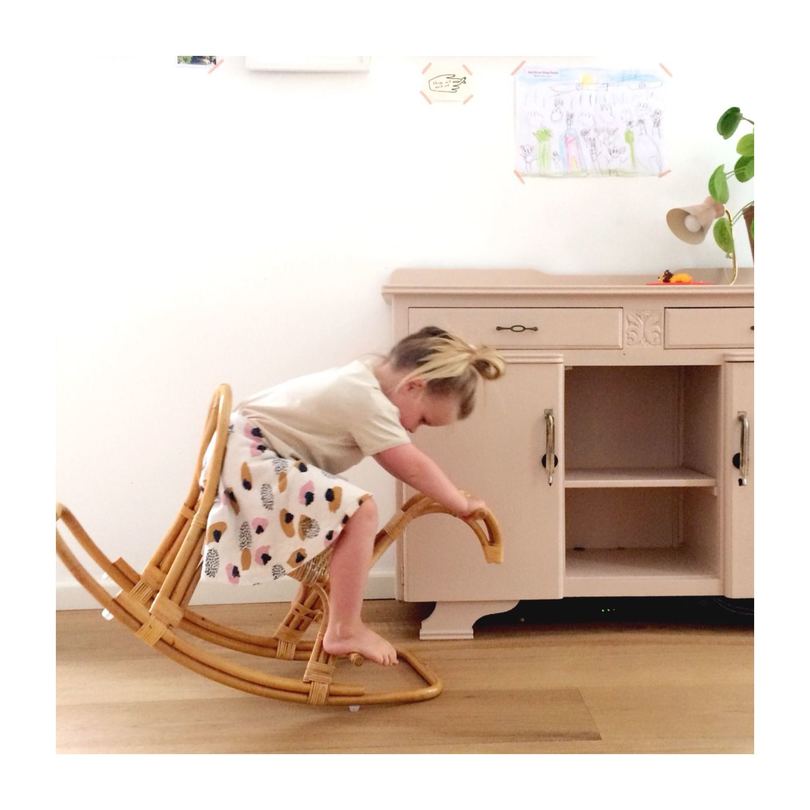 Rattan Rocking Horse, Natural - Ride-Ons & Rockers - Maisonette