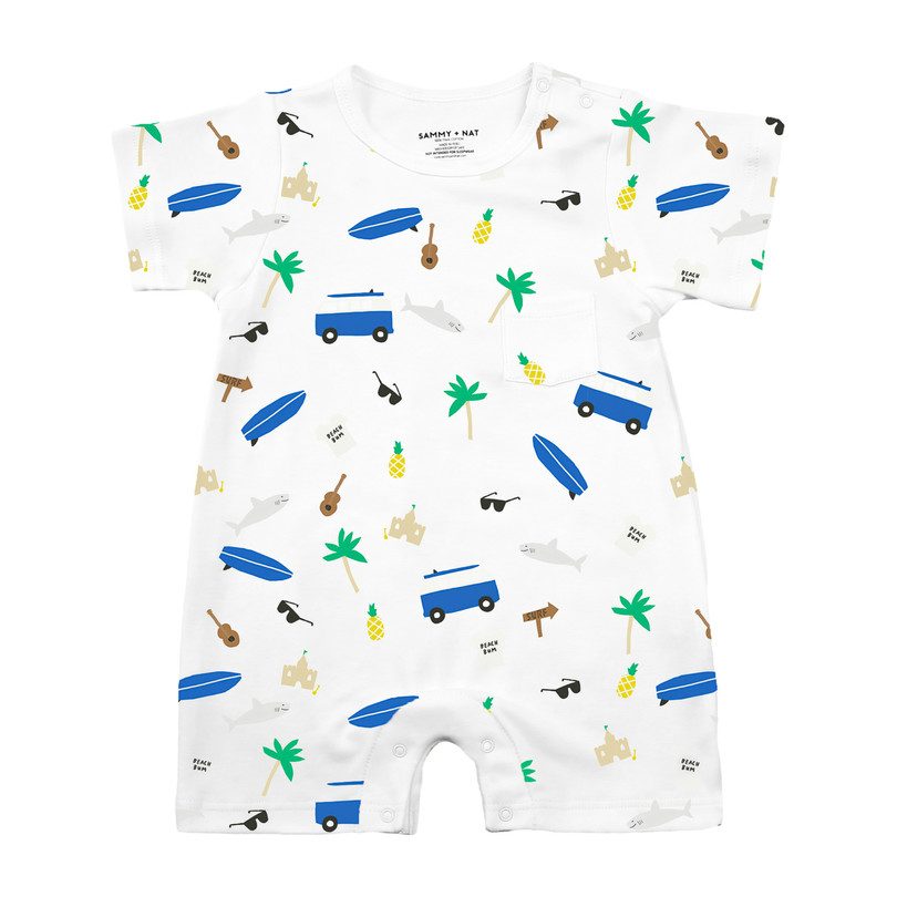 Summer Romper, Blue Surf - Rompers - Maisonette