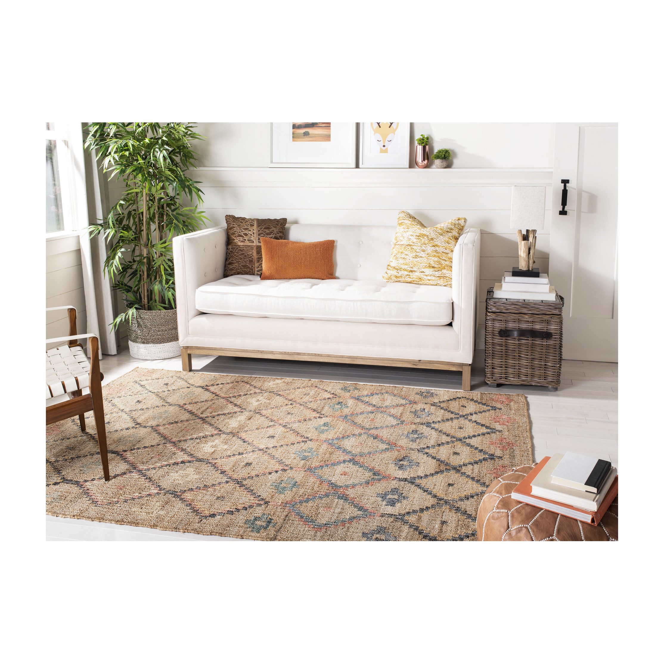 Kilim Dakota Rug, Rust Multi - Rugs - Maisonette