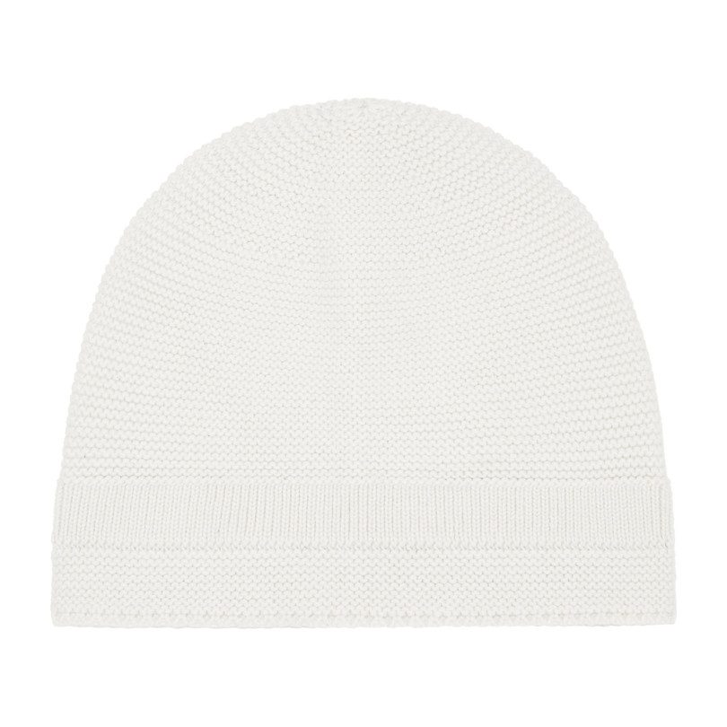 Organic Knit Hat, Ecru - Hats & Mittens - Maisonette