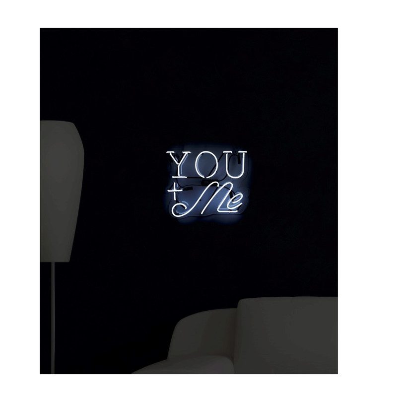 You and Me Neon Sign, White - Mirrors & Wall Decor - Maisonette
