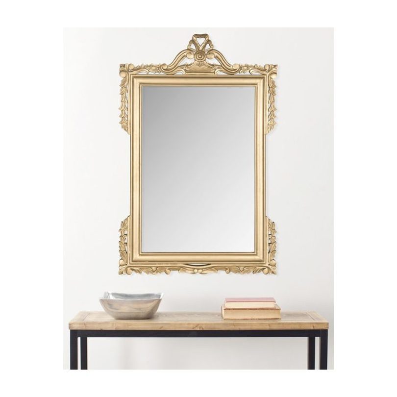 Pediment Mirror, Gold - Mirrors & Wall Decor - Maisonette