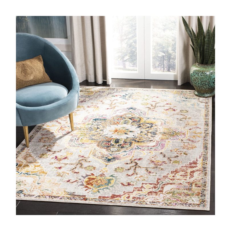 Crystal Piper Rug, Light Blue/Grey Multi - Rugs - Maisonette