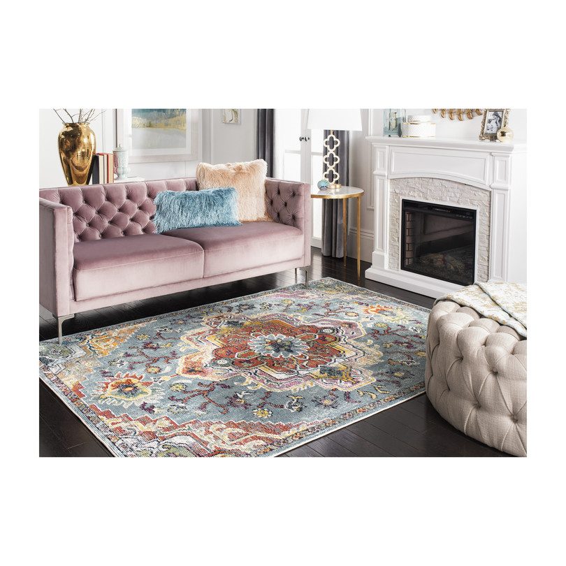 Crystal Piper Rug, Blue Multi - Rugs - Maisonette