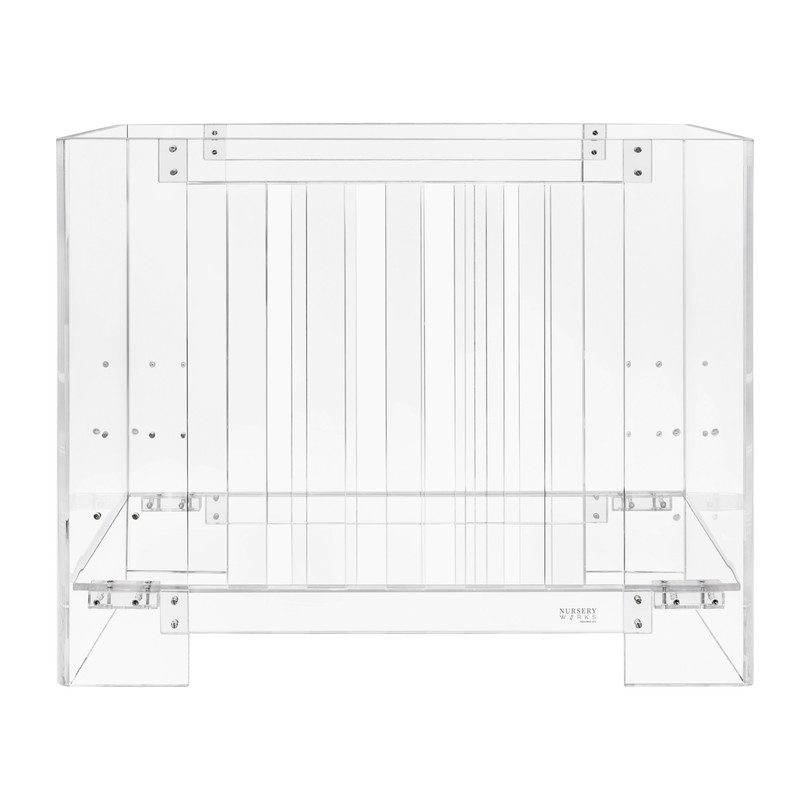 Vetro Mini Crib, Acrylic - Cribs & Bassinets - Maisonette
