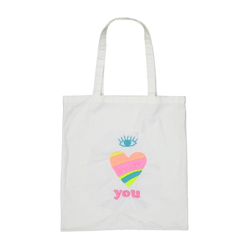 I love u tote, Ecru - Bags - Maisonette