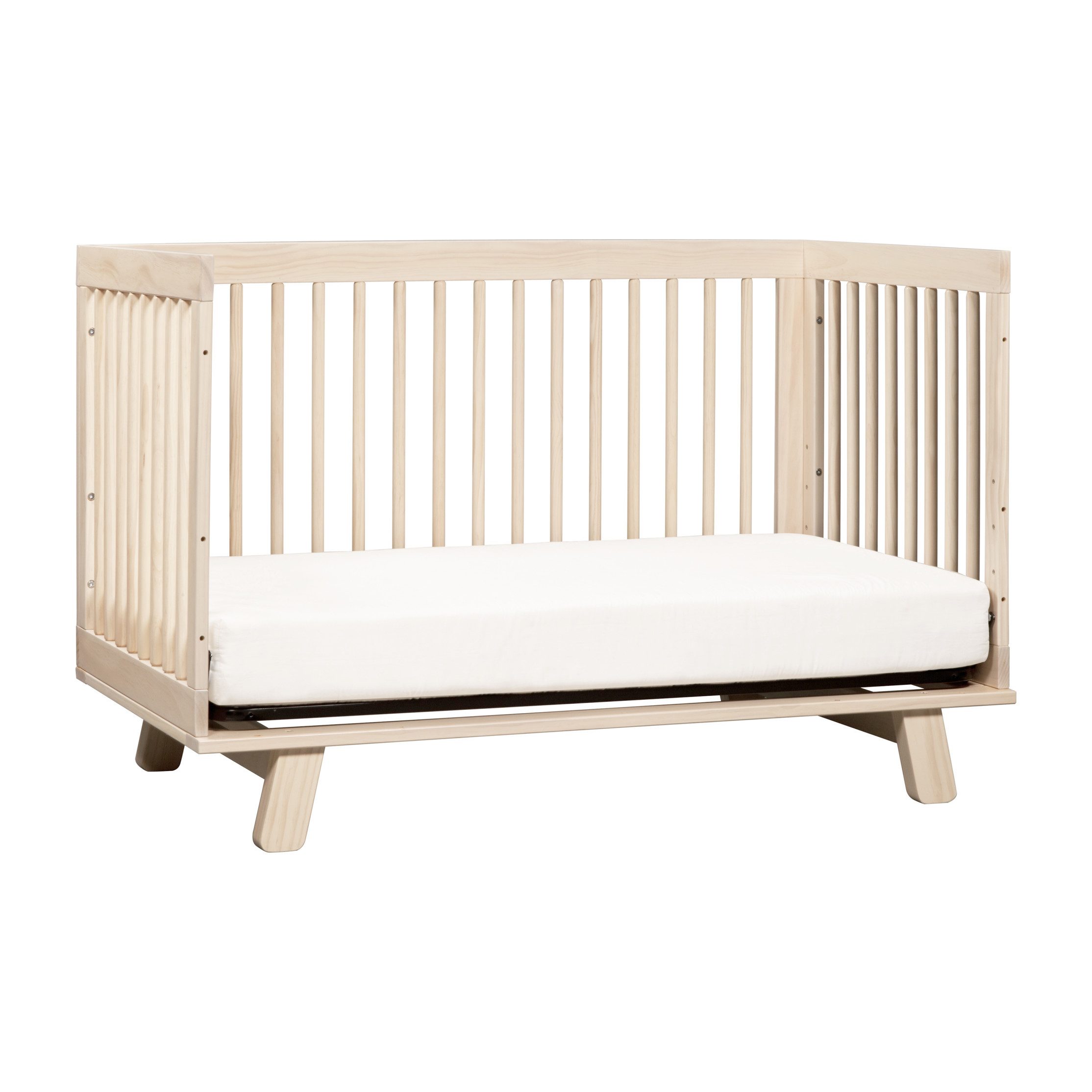 Hudson 3-in-1 Convertible Crib with Toddler Bed Conversion Kit, Natural ...
