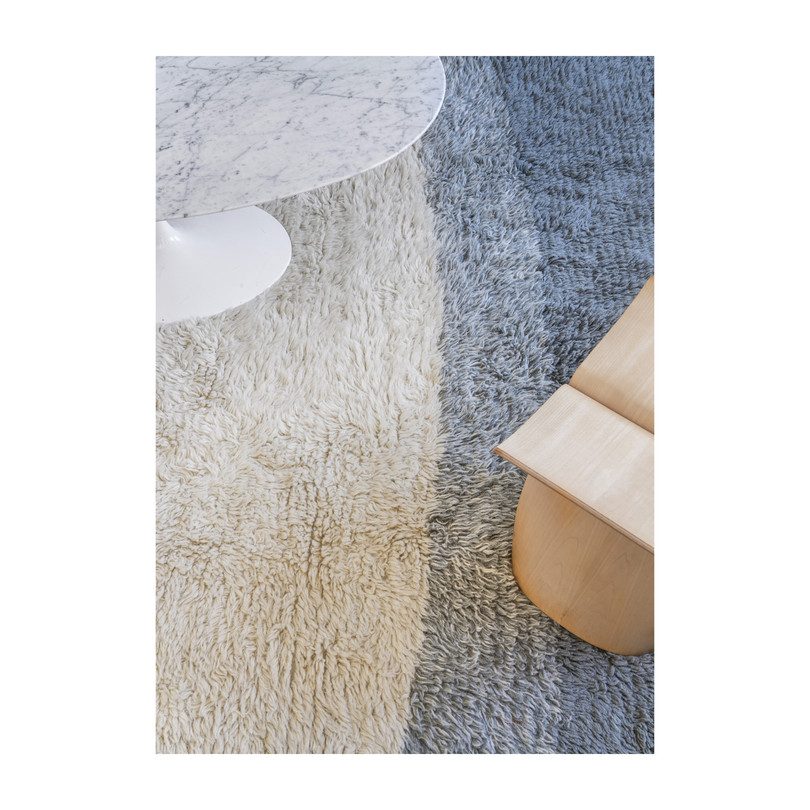 Into the Blue Woolable Rug, Smoke Blue Multi - Rugs - Maisonette