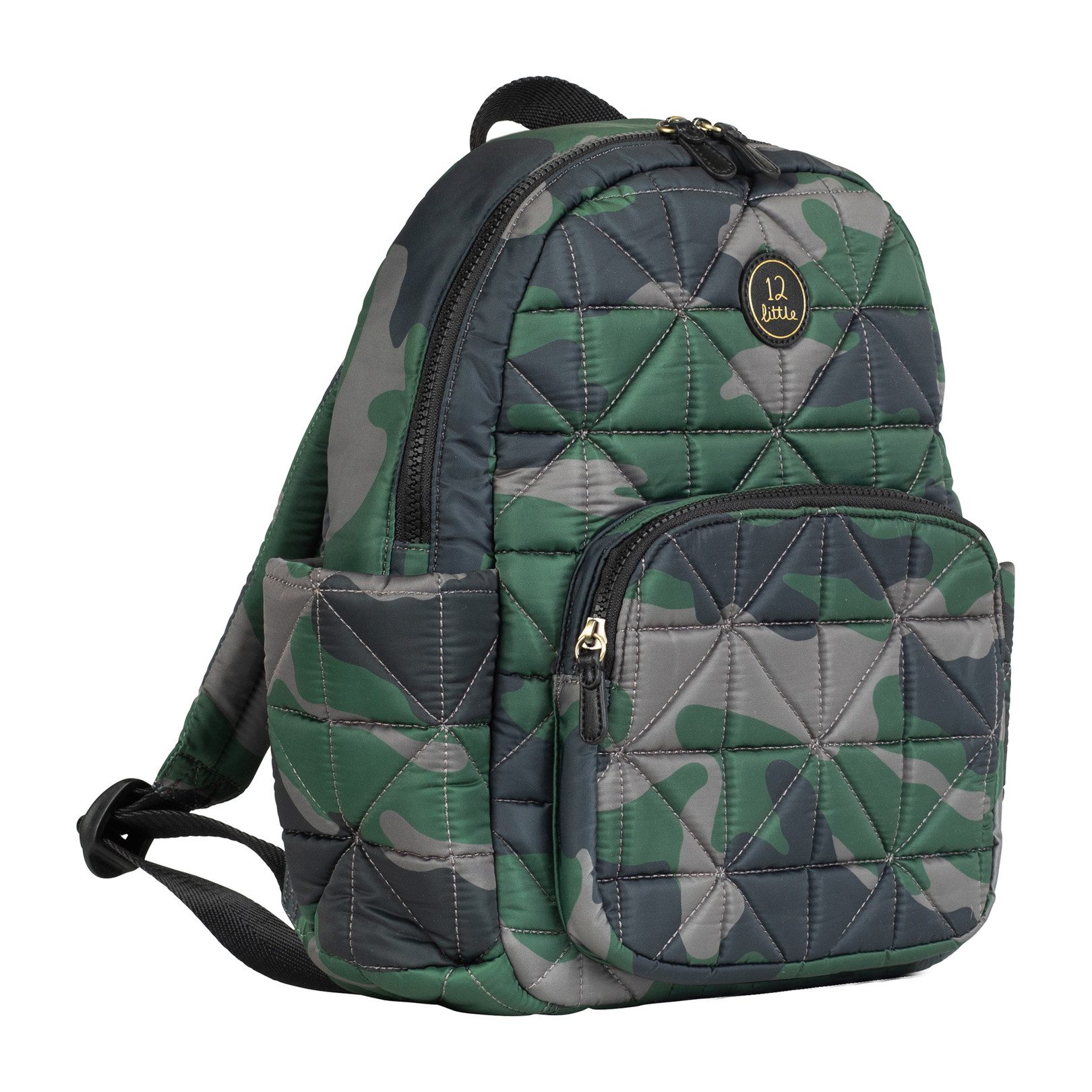 Quilted Little Companion Backpack, Camo Print - Bags - Maisonette